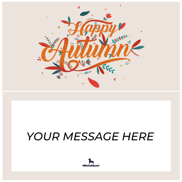 Hello Autumn Piñata - Piñatagrams