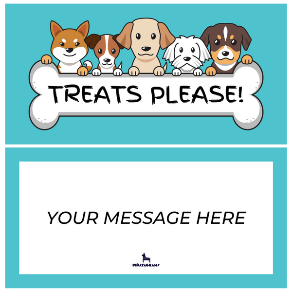 Treats Please Pupyata (Dog Treats) - Piñatagrams