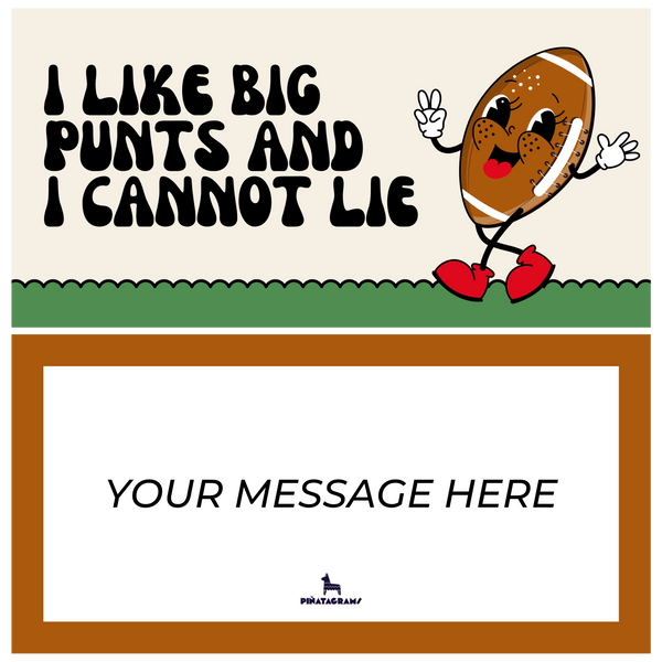 Football Piñatagram (Filled with Candy) - Piñatagrams