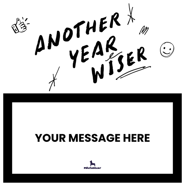 Another Year Wiser Birthday - Piñatagrams